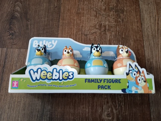 BLUEY FIGURE PACK of 4 Weebles Wobble Preschool Toys for 18mth+ New £19.43 - PicClick UK