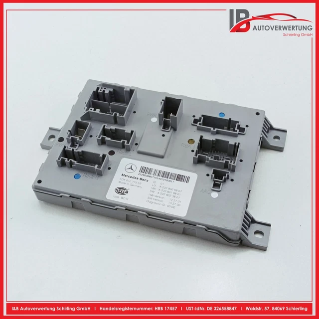 MERCEDES BENZ S-CLASS W222 on-board power control unit SAM module ...