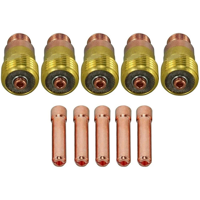 KIT DE COLLET 10 pi ces pour lentilles gaz stubby TIG robustes et ...