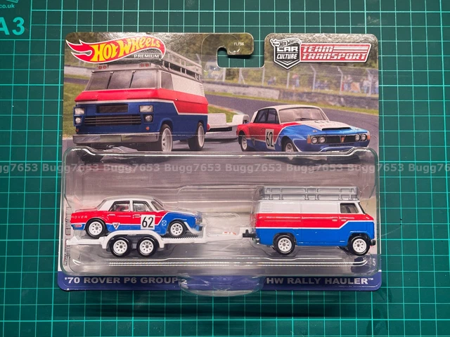 HOT WHEELS TEAM Transport - '70 Rover P6 Group 2 avec HW Rally Hauler ...