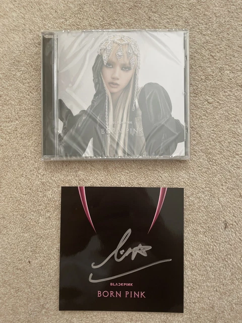 BLACKPINK BORN PINK Official Lisa Jewel Case CD + Signed UK Art Card ...
