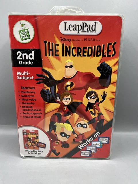 LEAPFROG LEAPPAD DISNEY The Incredibles 2Nd Grade Interactive Book ...