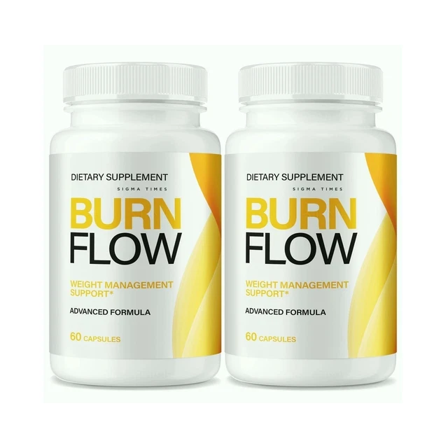 (2PACK) BURNFLOW CAPSULES for Weight loss, Burn Flow Pills Fat-Burner ...