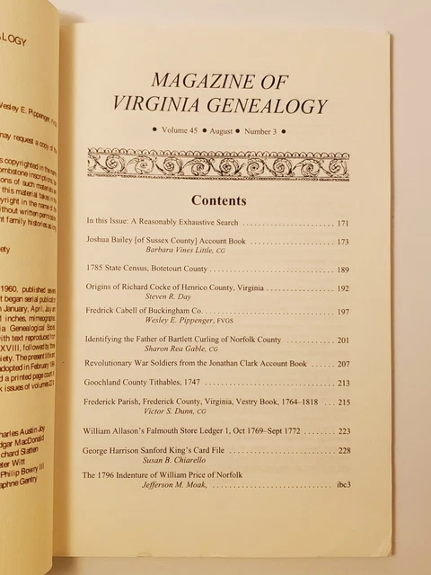 RICHARD COCKE FREDRICK Cabell August 2007 Magazine of Virginia ...
