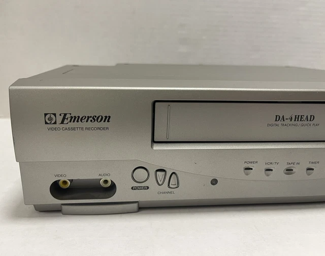 VINTAGE EMERSON VCR DA4 Head VHS Player Recorder Model EWV404 Tested ...