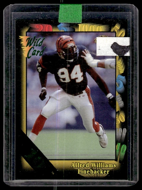 1991 WILD CARD Alfred Williams recrue Cincinnati Bengals #84 EUR 3,32 ...