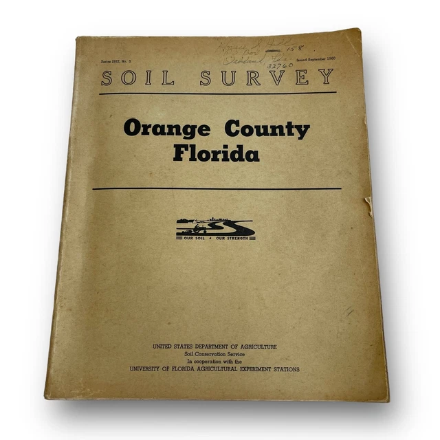 ORANGE COUNTY FLORIDA Soil Map Survey Book 1960 £18.92 - PicClick UK