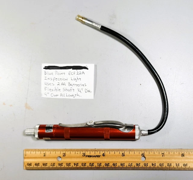 BLUE POINT FLEXIBLE Inspection Flashlight ECF22A Mechanics Tool w ...