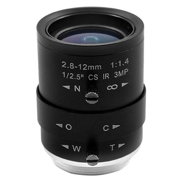 OBJECTIF DE CAMÉRA de VidéOsurveillance 3MP 2.8-12Mm Varifocale Manuel Mi5498 EUR 15,59 ...