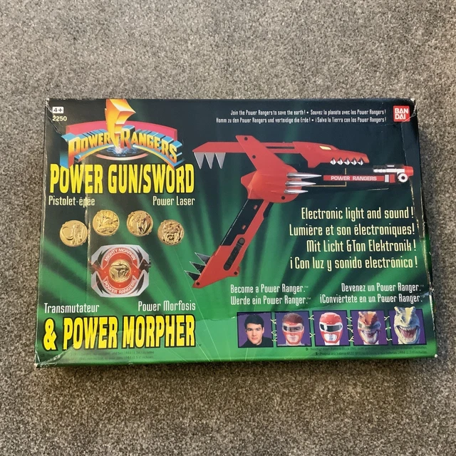 VINTAGE BANDAI MIGHTY Morphin Power Rangers Power Gun Sword & Morpher ...