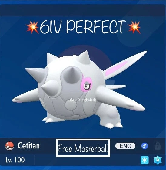 POKÉMON ÉCARLATE ET Violette 6IV PARFAIT Cétitan LIVRAISON RAPIDE EUR 10,81 - PicClick FR