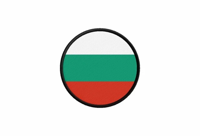 PATCH ECUSSON DRAPEAU bulgarie bulgare imprime thermocollant rond ...