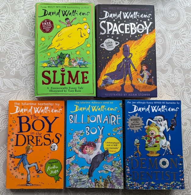 DAVID WALLIAMS SPACEBOY/SLIME/DEMON Dentist/Boy In A Dress Book Bundle ...