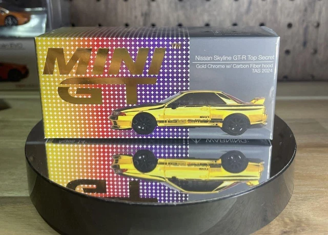 MINI GT NISSAN Skyline GT-R Top Secret VR32 Gold Tokyo Auto Salon 2024 ...
