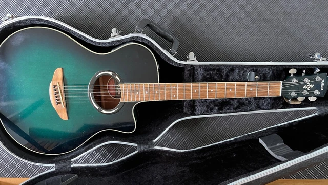 YAMAHA APX500 OBB Oriental Blue Burst Westerngitarre mit Hardcase Koffer EUR 61,00 - PicClick DE