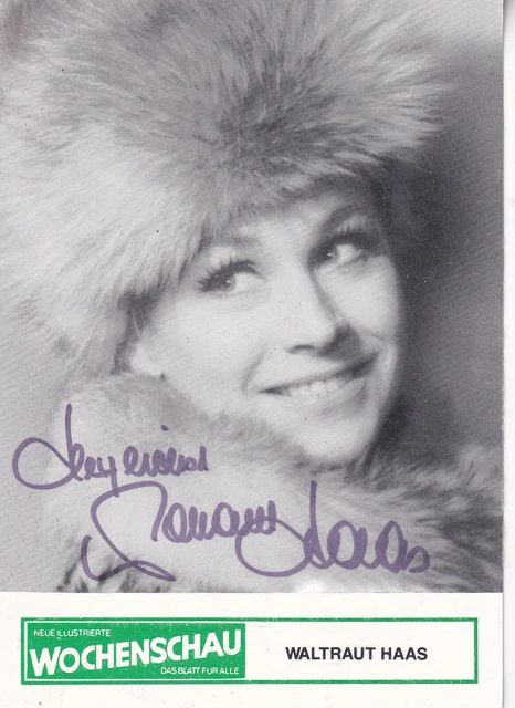 AUTOGRAMM - WALTRAUD Haas EUR 4,95 - PicClick DE