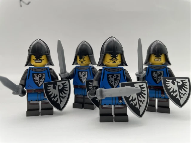 LEGO MINIFIGURES BLACK falcon knights Brand New Army Builder Castle ...