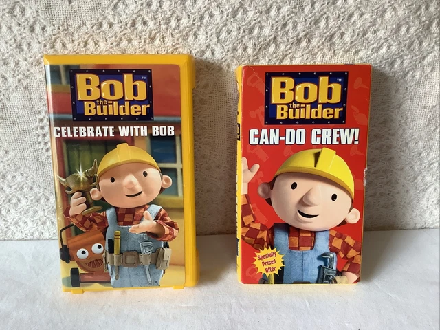 2 BOB THE Builder VHS Tapes- “ Can Do Crew” and "Celebrate with Bob” £ ...