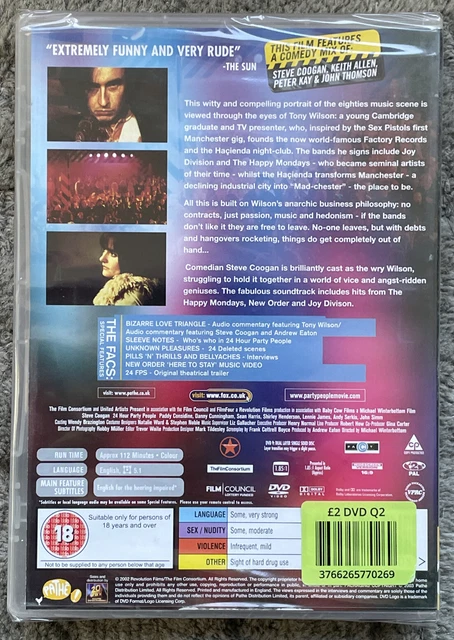 24 HOUR PARTY People Steve Coogan Paddy Considine John Simm Pathe Uk Dvd New £4.90 - PicClick UK