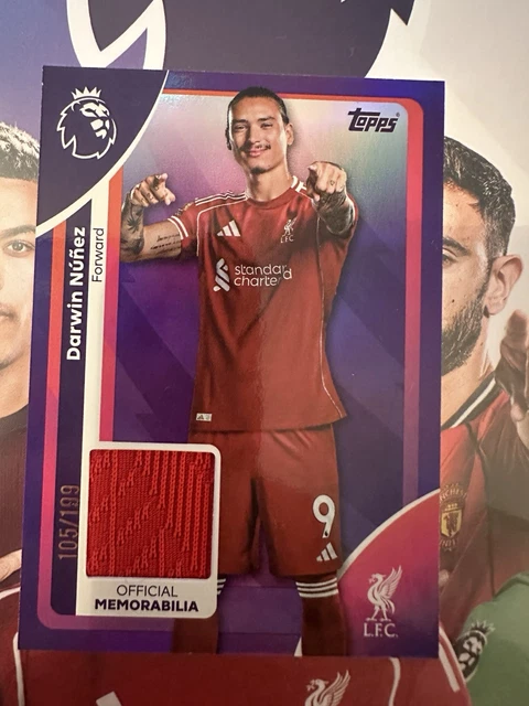 TOPPS 2026 PREMIER League Darwin Nunez Relic Patch /199 £10.78 ...