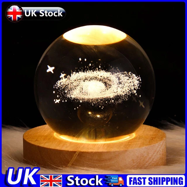 4 INCH LED Display Stand Wooden Light Up Base with 6 LEDs Art Table ...