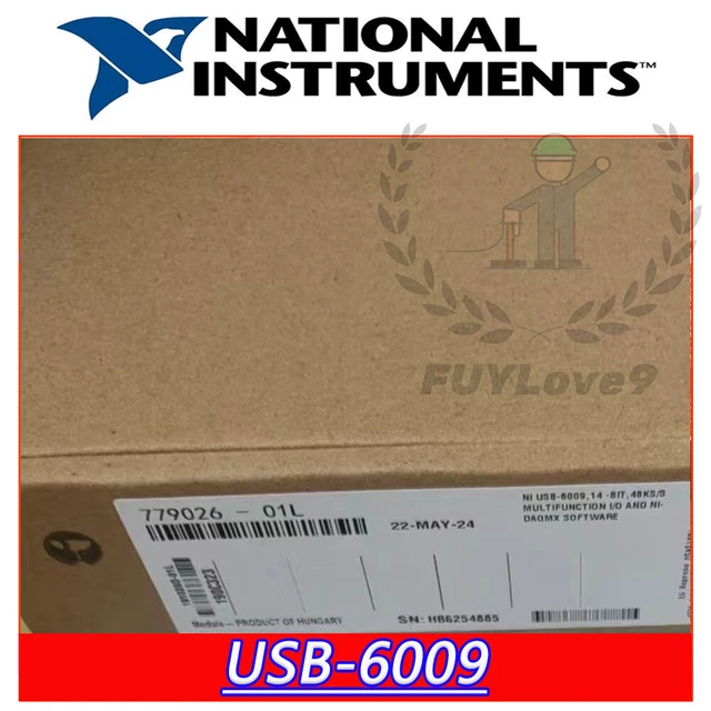 NEW NATIONAL INSTRUMENTS USB-6009 Data Acquisition Card, NI DAQ ...