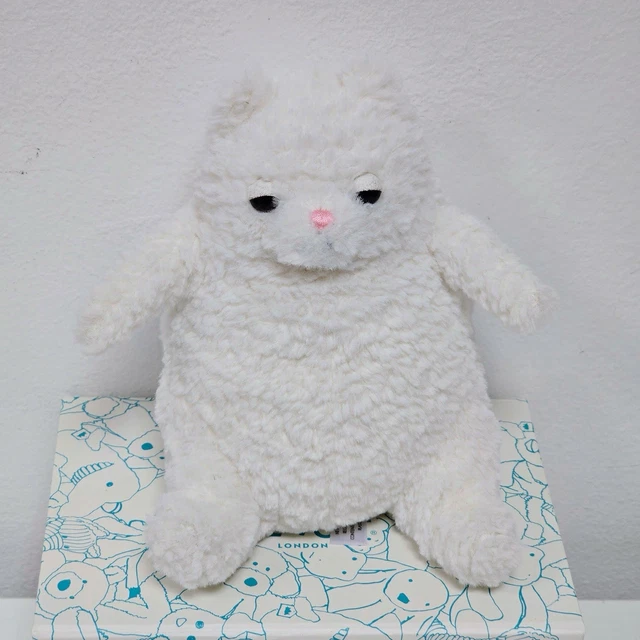 JELLYCAT SMALL AMORE Cream Cat Small White Grumpy Soft Toy 6 ...