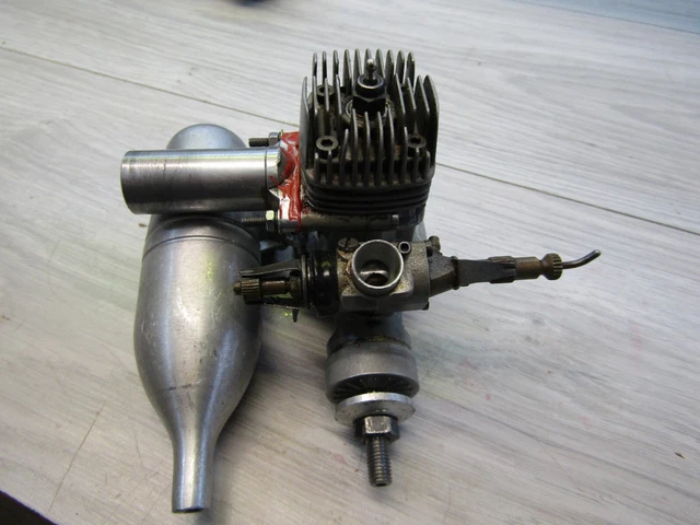 MOTORE SUPERTIGRE SUPER tigre G 34H vintage rc engine airplane rare ...