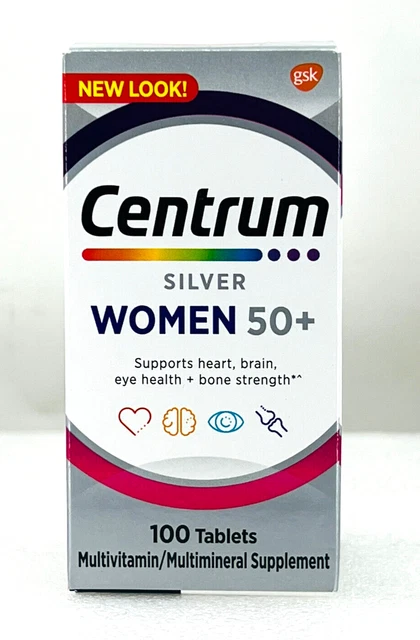 CENTRUM WOMEN SILVER Multivitamin/Multimineral Supplement 100 tablets ...
