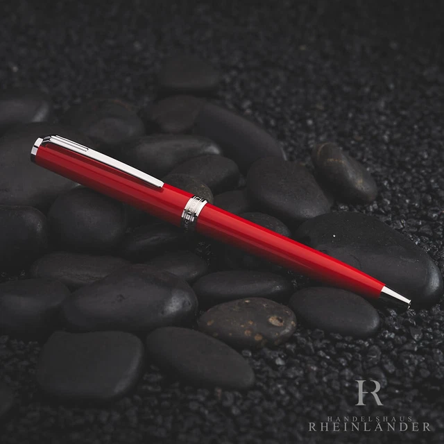 MONTBLANC PIX COLLECTION Penna a sfera linea platino resina rossa Kuli ...