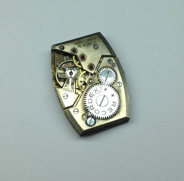 VINTAGE GENTS RECORDEX Tank Watch Movement - Restoration / Repair ...