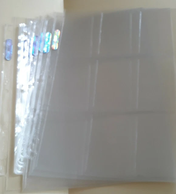 (10) ULTRA PRO 9-Pocket Platinum Trading Card Album Pages Heavy Duty ...