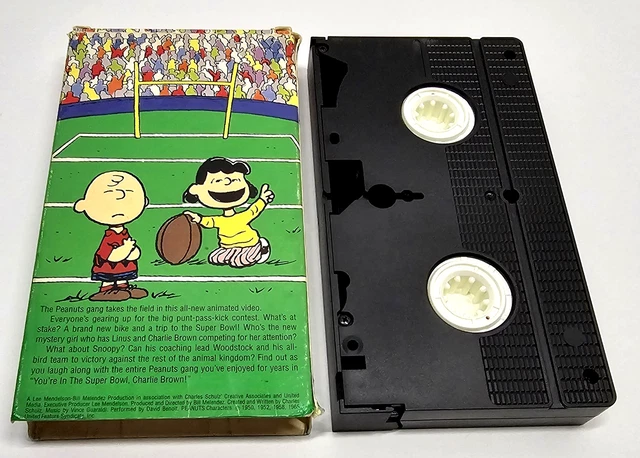 YOU'RE IN THE Super Bowl, Charlie Brown VHS 1993 £9.99 - PicClick UK