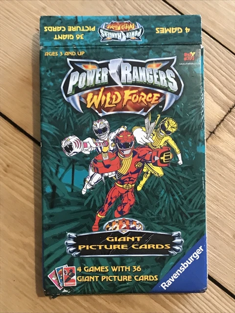 POWER RANGERS WILD Force Giant Picture Trading Cards Game Ravensburger ...