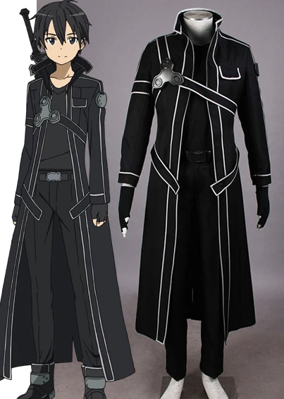 SWORD ART ONLINE SAO Kirito Cosplay costume Kostüm set original Gun ...
