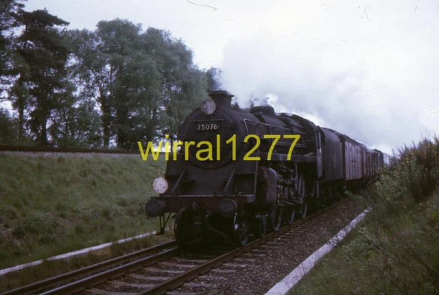 ORIGINAL RAILWAY SLIDE BR Standard 4 75076 at Worting Junction 13.05.67 ...