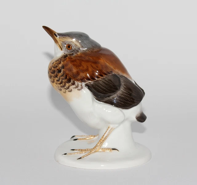 MEISSEN PORZELLAN FIGUR Junge Amsel Max Bochmann Vogel Porzellanfigur ...