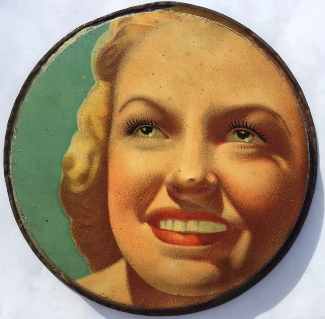 ANCIENNE TÔLE LITHOGRAPHIÉE Pin-Up Blonde 1950 Enamel Plate Pin-Up EUR ...