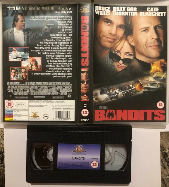 BANDITS {2001, BRUCE Willis} Original Ex-Rental Big Box Vhs. Rare & Oop ...