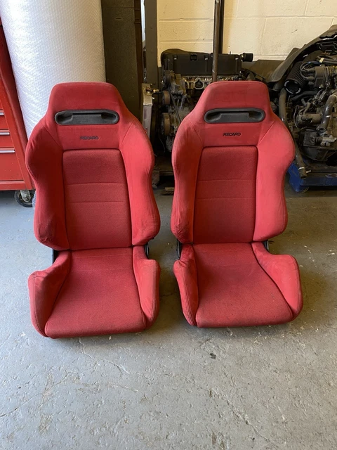 HONDA CIVIC EK9 Integra DC2 Type R Red SR3 Recaro Bucket Seats Pair JDM ...
