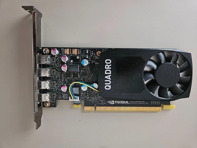 NVIDIA QUADRO P620 Quad Mini DisplayPort 2GB GDDR5 PCIe Graphics Card ...