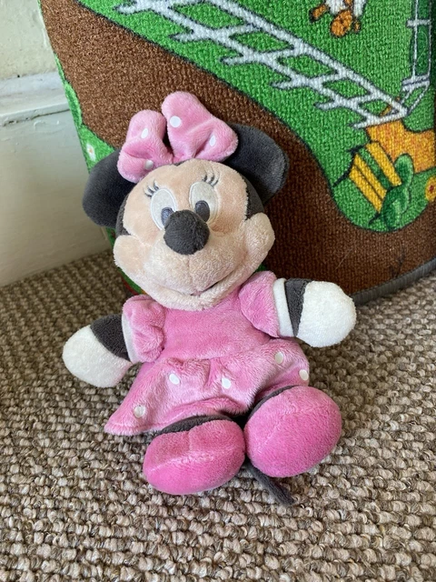 POSH PAWS DISNEY Minnie Mouse Plush In Polka Dot Pink Dress (8" Tall) £ ...
