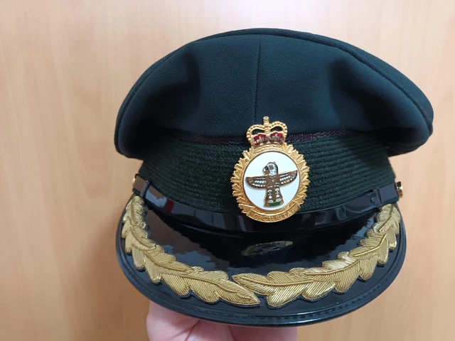 OLD CANADIAN FORCES Military Police Colonel Visor Cap - Size Ca. 61 £ ...