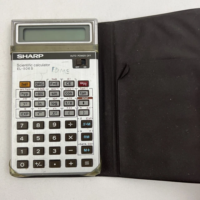 VINTAGE SHARP EL-506S Scientific Calculator Made in Japan Case Tested ...