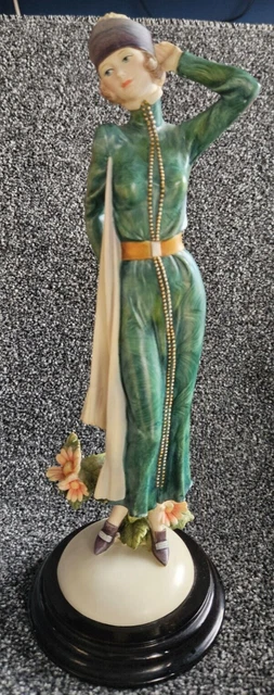 LEONARDO COLLECTION FIGURINES 1930's Elegant Lady Resin No Box ...