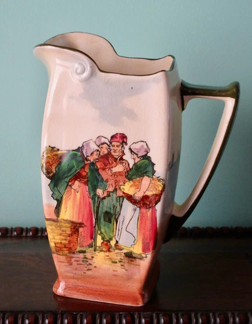 ROYAL DOULTON DUTCH Harlem Series Water Jug RARE Antique ca. 1920s $395 ...
