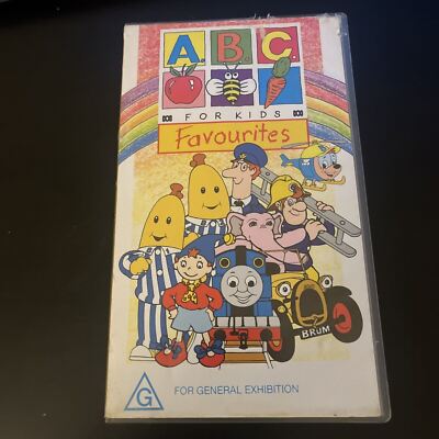 PAL VHS VIDEO Tape : Abc For Kids, Mixy Presents More Favourites * Tape ...