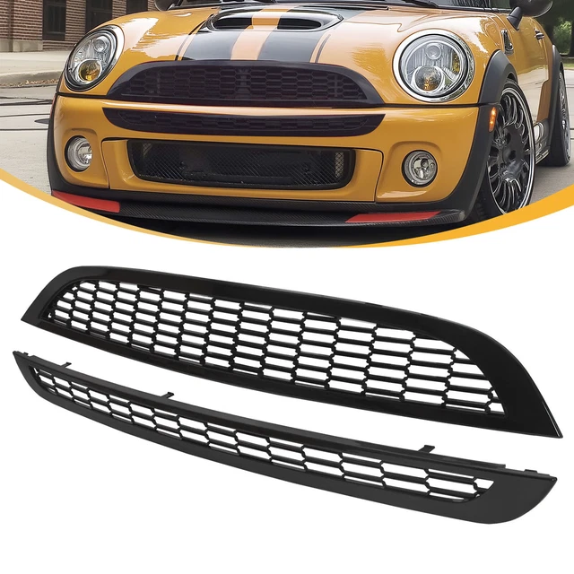 HONEYCOMB MESH FRONT Grille Upper+Lower For 2002-2006 Mini Cooper S R50 ...