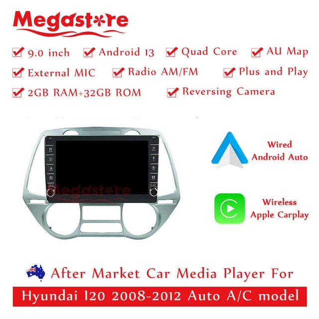 9” ANDROID 13 Car carplay head unit auto stereo GPS For Hyundai I20 ...
