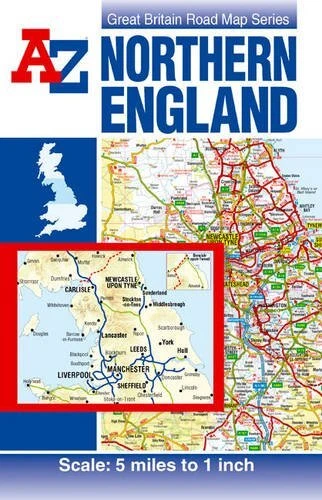NORTHERN ENGLAND ROAD Map (A-Z Road..., Geographers A-Z EUR 8,01 ...